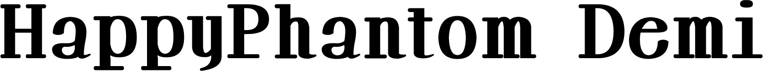 HappyPhantom Demi font | Fonts2u.com