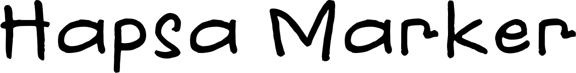 Hapsa Marker font