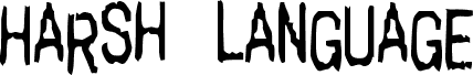 Harsh language font | Fonts2u.com