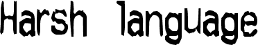 Harsh language AC font | Fonts2u.com