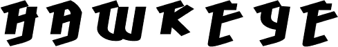 Hawkeye-Regular font