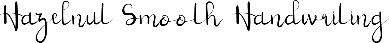 Hazelnut Smooth Demo Handwriting font