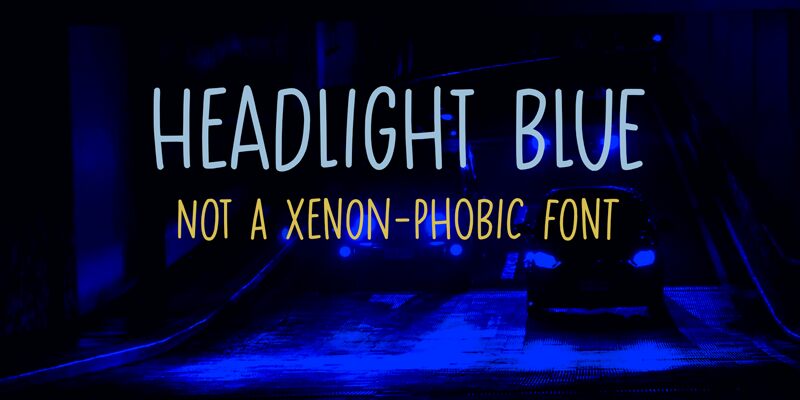 Headlight Blue DEMO Regular font | Fonts2u.com