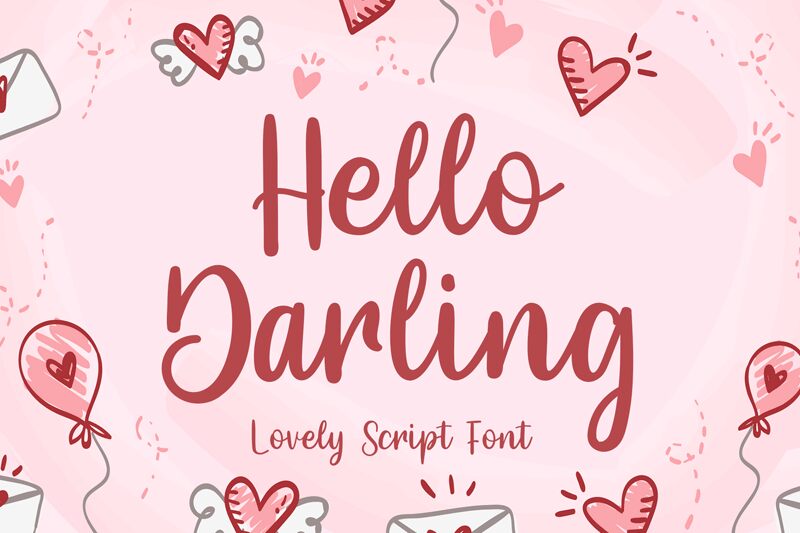 Hello Darling fuente | Fonts2u.com