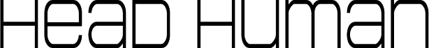 Head Human Bold Condensed font