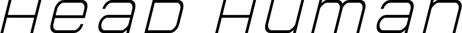 Head Human Title font