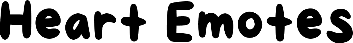 Heart Emotes Regular font | Fonts2u.com