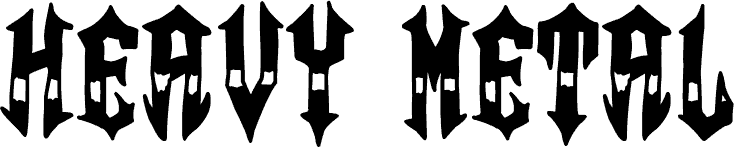 Heavy Metal font | Fonts2u.com