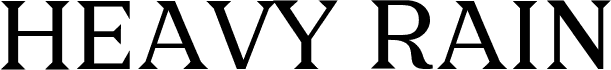 Heavy Rain font