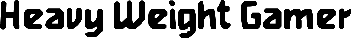 Heavy Weight Gamer font