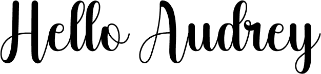 Hello Audrey font