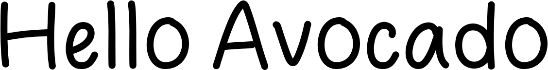 Hello Avocado font | Fonts2u.com