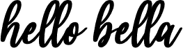 hello bella font