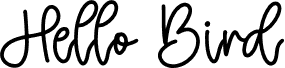 Hello Bird Italic font | Fonts2u.com