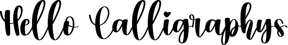 Hello Calligraphys font