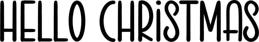 Hello Christmas font