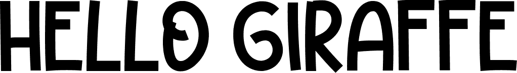 HELLO GIRAFFE font | Fonts2u.com