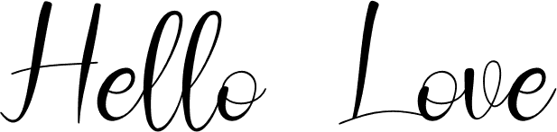 Hello Love font