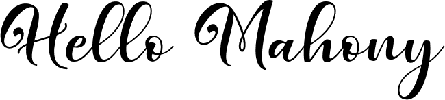 Hello Mahony font | Fonts2u.com