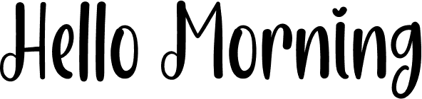 Hello Morning font | Fonts2u.com