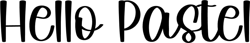 Hello Pastel font