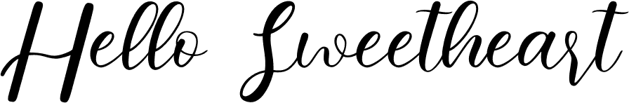 hello sweetheart font