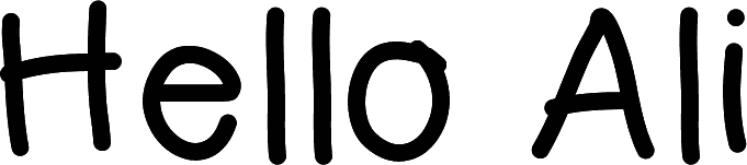 HelloAli font | Fonts2u.com