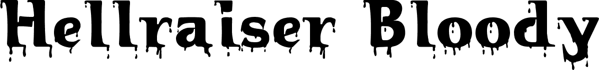 Hellraiser Bloody font | Fonts2u.com