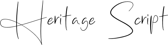 Heritage Script font | Fonts2u.com