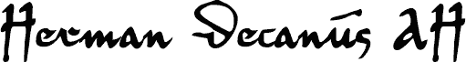 Herman Decanus Light AH font | Fonts2u.com
