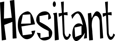 Hesitant font | Fonts2u.com