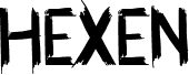 Hexen Bold Italic font