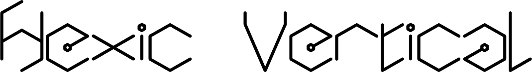 Hexic Vertical font | Fonts2u.com