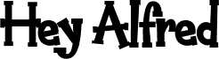 HeyAlfred font | Fonts2u.com