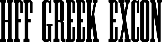 HFF Greek ExCon font | Fonts2u.com