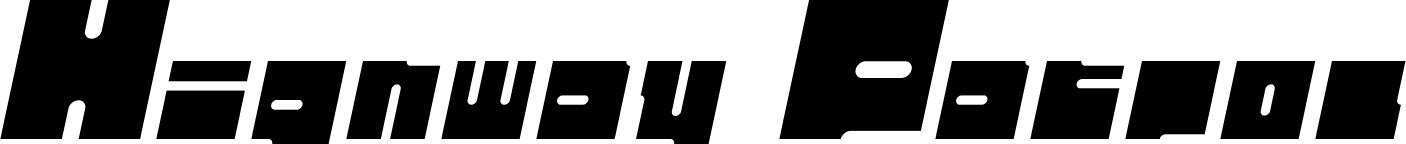 Highway Patrol Italic font | Fonts2u.com