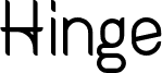 Hinge font