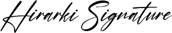 Hirarki Signature font