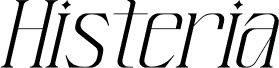 Histeria font