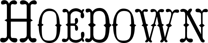 Hoedown font | Fonts2u.com