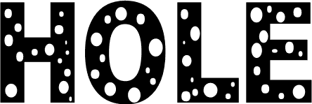 HOLE font