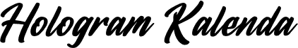 Hologram Kalenda font