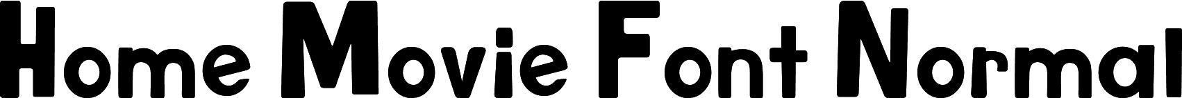 Home Movie Font Normal font | Fonts2u.com
