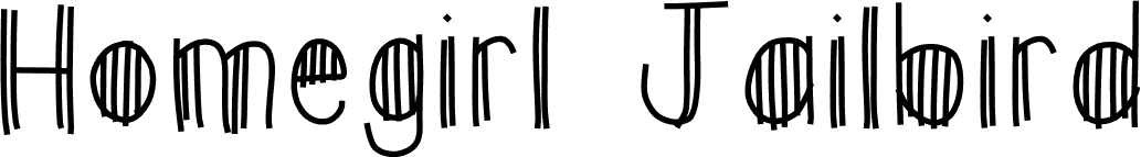 HomegirlJailbird font | Fonts2u.com