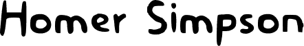 Homer Simpson Revised Regular písmo | Fonts2u.com