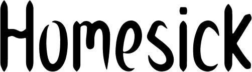 Homesick font
