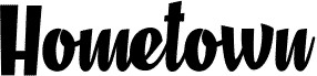 Hometown font