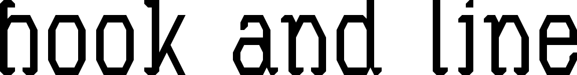 hook and line Regular font | Fonts2u.com