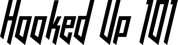 Hooked Up 101 font | Fonts2u.com