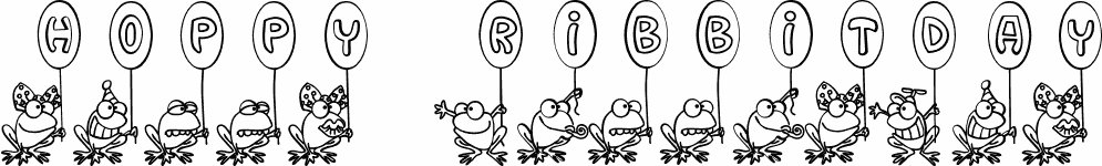 Hoppy Ribbitday font | Fonts2u.com